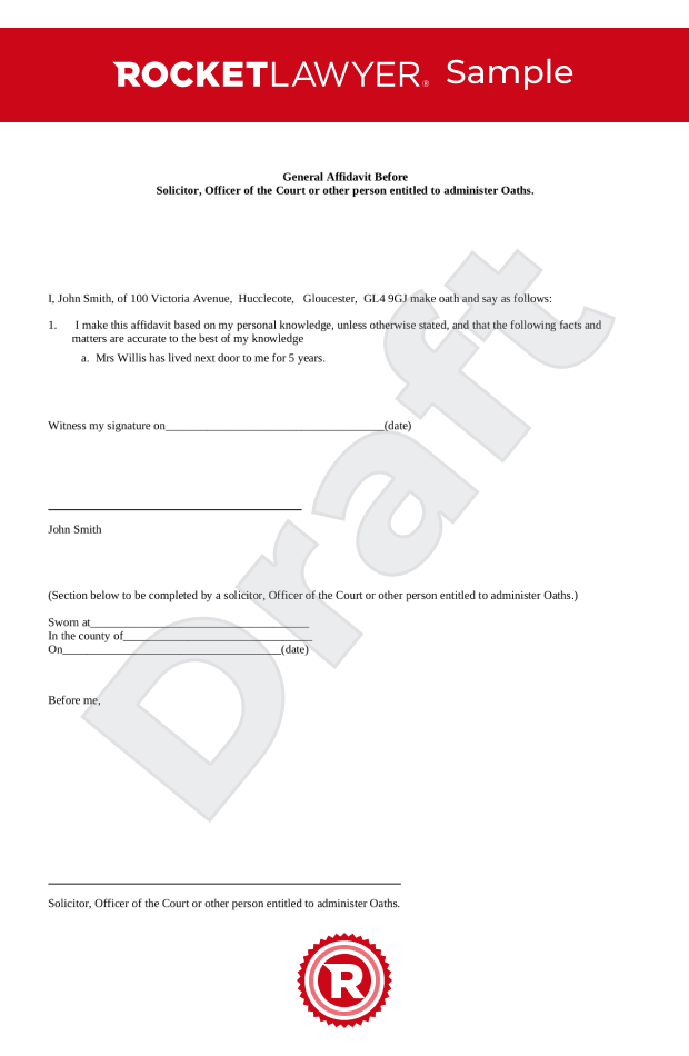 Free Affidavit Template - Make Yours In 3 Steps