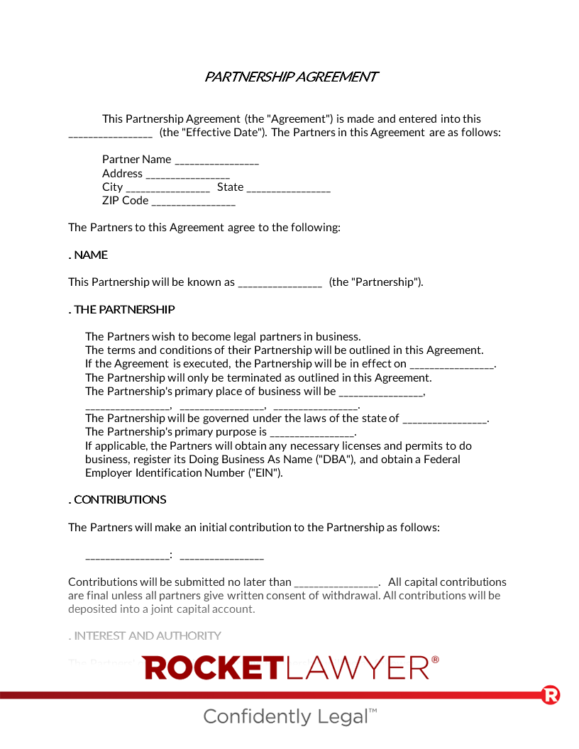 Free Partnership Dissolution Agreement - Rocket Lawyer