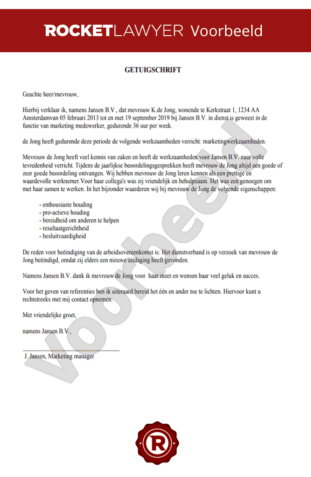 Getuigschrift Maken | Snel en Makkelijk