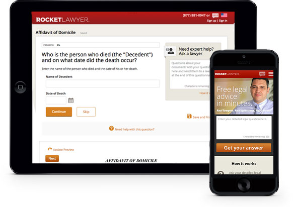 Juridische zaken makkelijk gemaakt met Rocket Lawyer