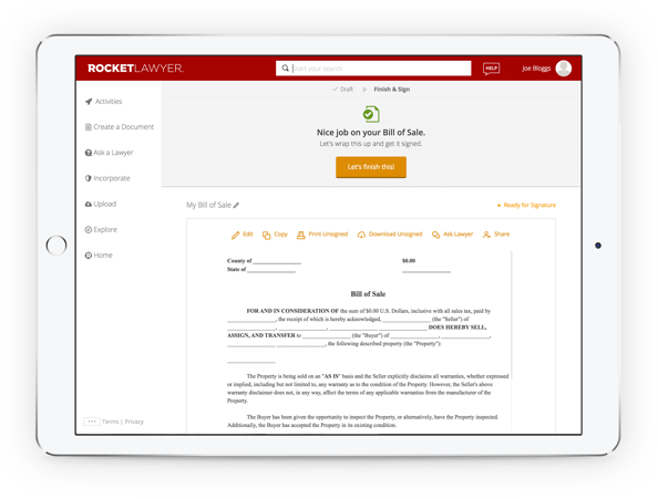 Juridische zaken makkelijk gemaakt met Rocket Lawyer
